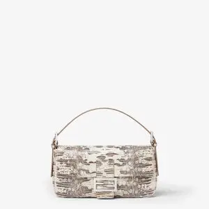 Fendi Baguette® 26424 Parchment-colored Lizard-leather Bag - [beige]
